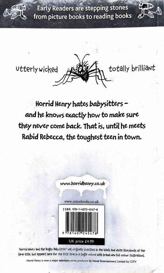Horrid Henry & The Bogey Babysitter - Early Reader - The Children's ...